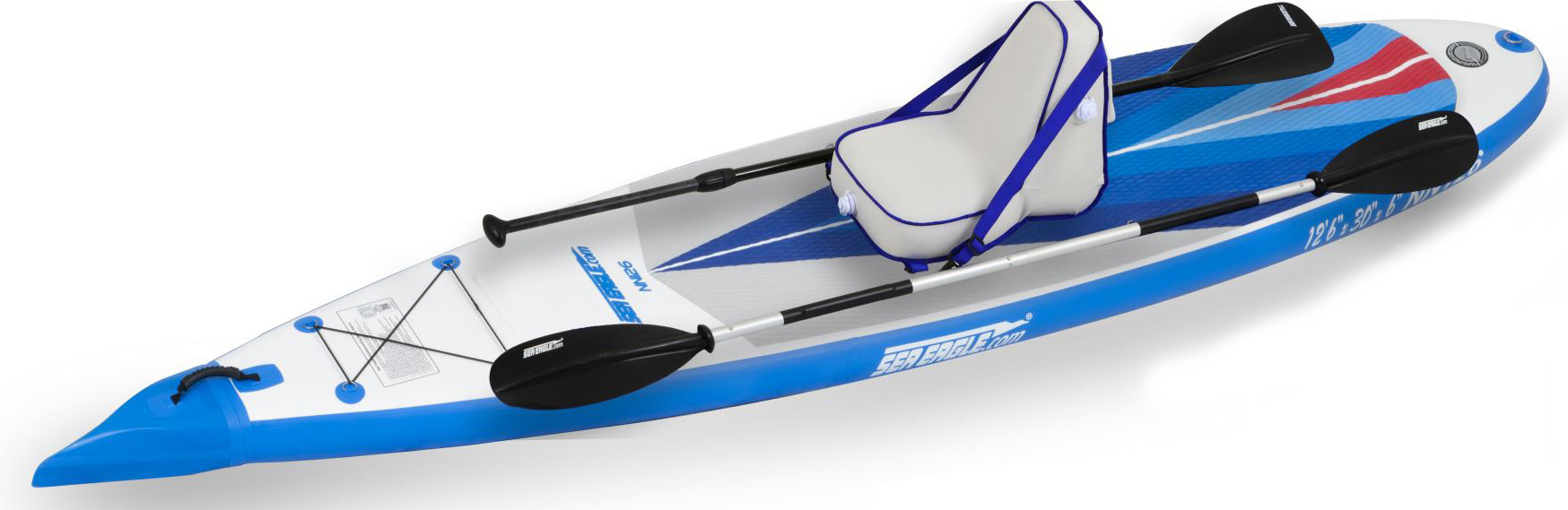 Sea Eagle NN126 12ft 6in NeedleNose Inflatable SUP Paddle Board Deluxe ...